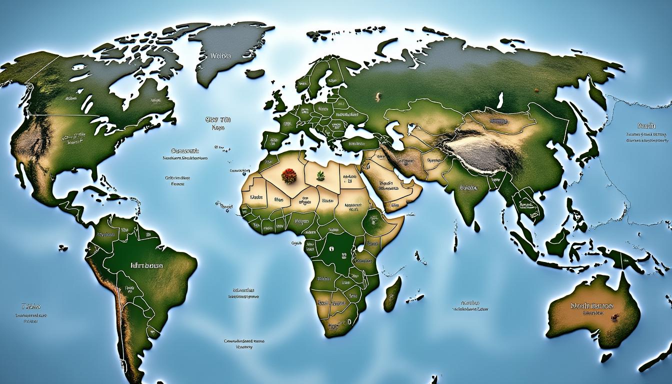 Tous les pays du monde par ordre alphabétique : liste complète